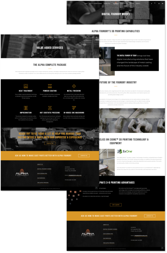 Alpha Foundry Website - YellowDog Productions